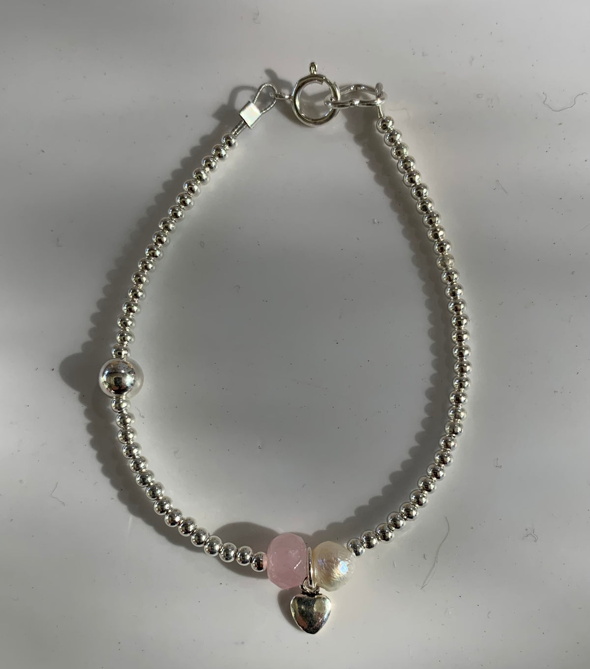 Silver Baby bracelet with tiny heart | More Designs AU